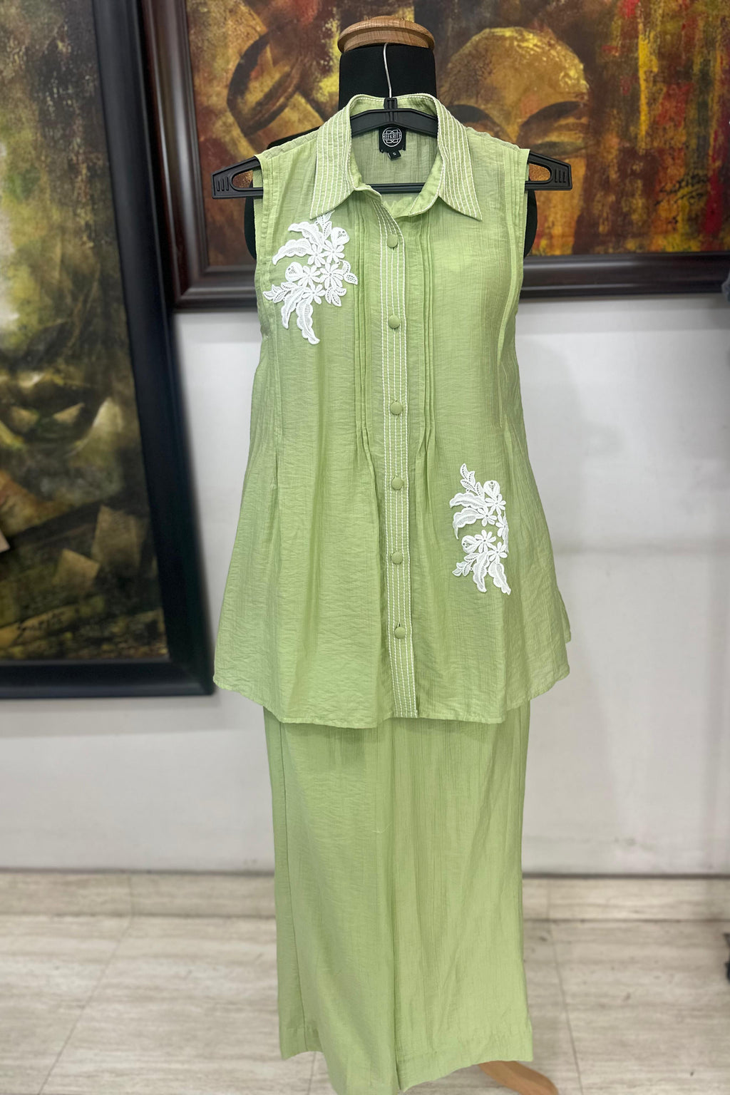 Keya Co-ord Set - Sage Green – Eekrit